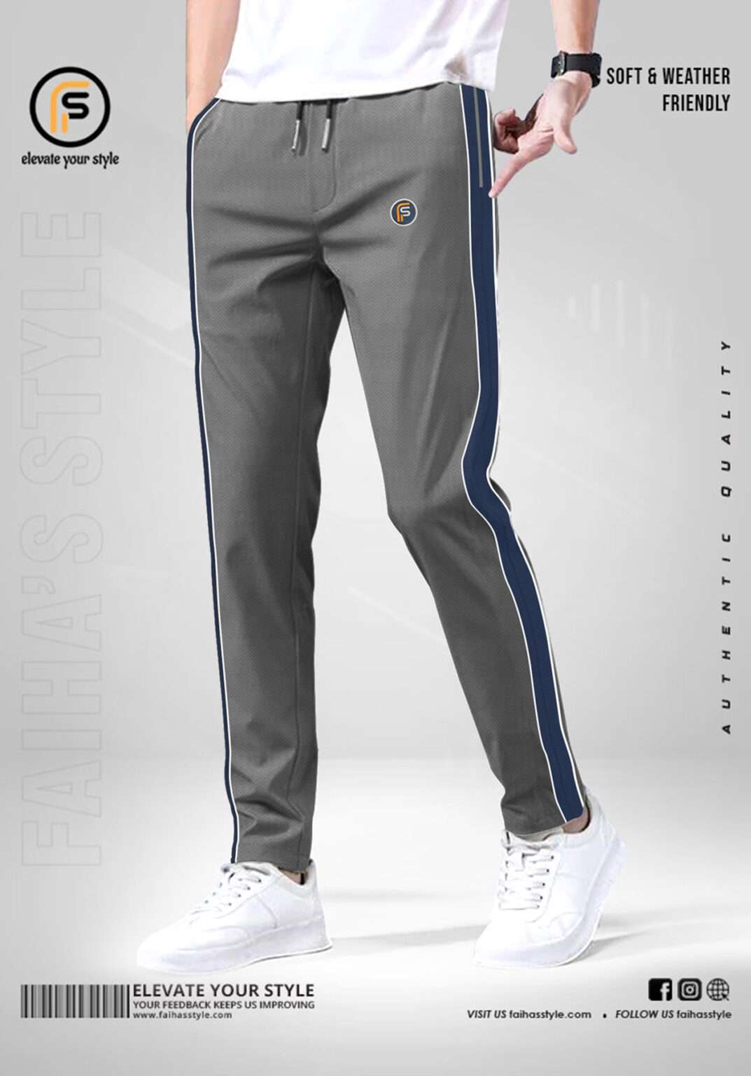 Faiha's men's trouser Crafted for the discerning gentleman.